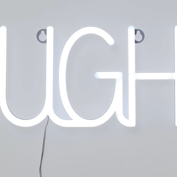 Wall Decor | White Neon Wall Sign | Poshmark